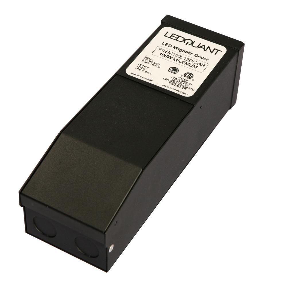 100 Watt Dimmable 12VDC Magnetic Transformer, LED Power Supply – MINI ...